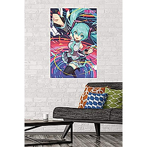 Trends International Hatsune Miku-Fist Wall Poster, 22.375" x 34", Premium Unframed Version