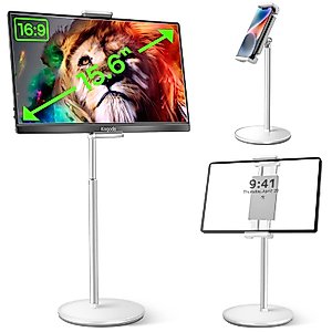 KOGODA Adjustable Tablet Stand Holder for 4.7-15.6 Inch Screens, 360 Rotation, Swivel, Hands-Free, Easy Installation