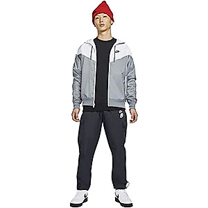 Nike Sportswear Windrunner Men's Hooded Jacket, Smoke Grey/White/Smoke Grey/Black, Large