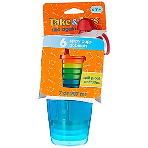 The First Years Take and Toss Spill-Proof Cups, 7 Ounce