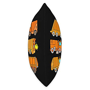Bin Collection and Street Cleaner Vehicles Garbage Trash Trucks Rubbish Collection Sweeper Car Throw Pillow, 16x16, Multicolor