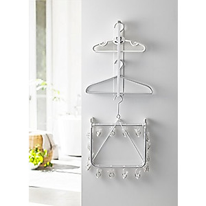 YAMAZAKI Home Magnet Laundry Hanger Storage Rack - Large Hanging Organizer, Steel, Magnetic, No Assembly Req.