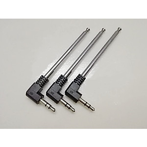 Mini FM Radio Antenna 3.5mm Male Telescopic FM Antenna 3-Pack Compatible with Portable Radio Indoor Stereo Receiver AV Audio Video Home Theater Receiver Mobile Cell Phone Bose Radio
