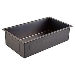 Signature Hardware 944641-32 Atlas 32" Undermount Single Basin Stainless Steel Kitchen Sink with Sound Dampening