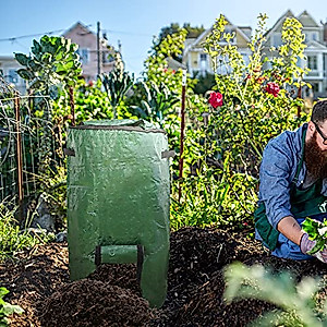 MyLifeUNIT Compost Bin Bag, Reusable Garden Yard Waste Bag, 34 Gallon (1 Pack)