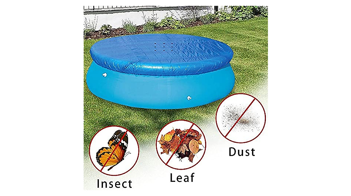 Round Pool Cover, Solar Covers for Above Ground Pools, Dust Pool Cover ...
