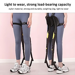 Adjustable Wearable Chair Invisible Seat, Chairless Chair Wearable Leg Ergonomics Lightweight Seat, Invisible Chair Wearable Exoskeleton Human, 3-5 Gear Heights Adjustable 150Kg (A)