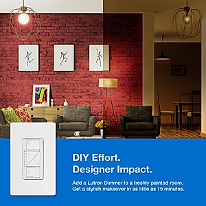Lutron Caséta Deluxe Smart Dimmer Switch (2 Count) Kit with Caséta Smart Hub | Works with Alexa, Apple HomeKit, Ring, Google Assistant | P-BDG-PKG2W-A | White