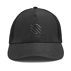 Sanabul Blackout Trucker Performance Hat for Men and Women | Elevate Your Style and Performance with Minimalist Design Technology