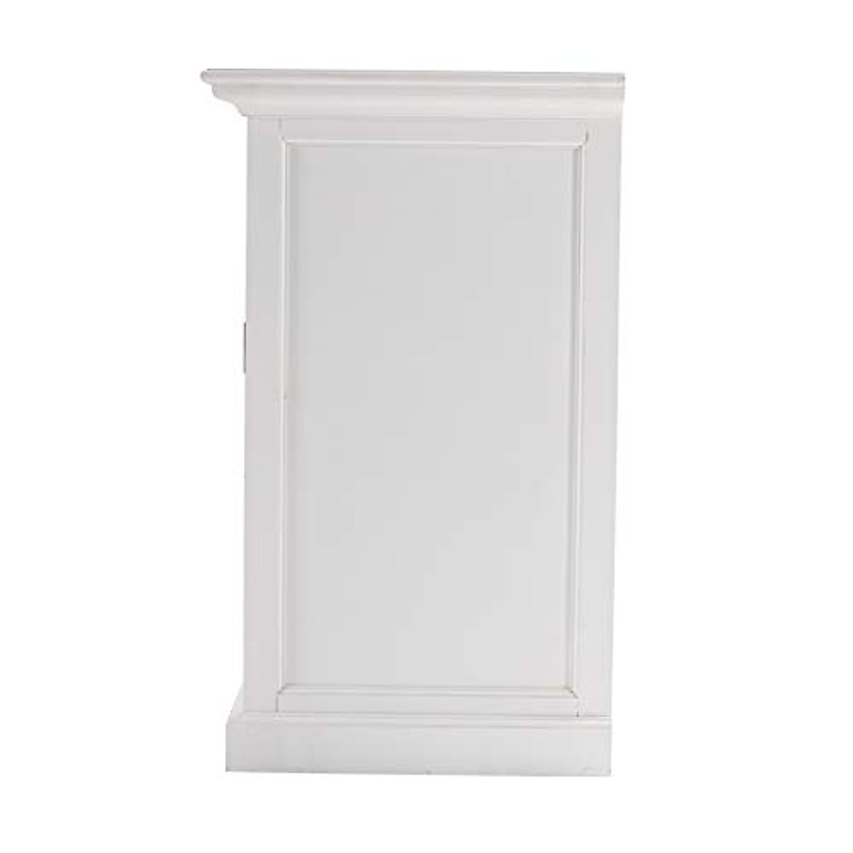 NovaSolo Halifax Mahogany Wood Buffet with 4 Doors 3 Drawers in White