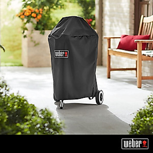 Weber Grill Cover With Storage Bag For Weber 18-Inch Charcoal Grills, 18-Inch, Black