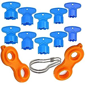 Y-Axis 12 Pack Cache Faucet Aerator Key Faucet Aerator Removal Wrench Tool for M 16.5 18.5 20 21.5 22 22.5 24 28 Cache Aerators
