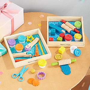 Melissa & Doug Clay Play Activity Set - With Sculpting Tools and 8 Tubs of Modeling Dough - Arts And Crafts For Kids, Clay Kits For Ages 3+