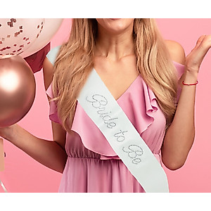 Shimmer Anna Shine Bride to Be Rhinestone Sash, Bachelorette Party, Bridal Shower, Wedding Decor