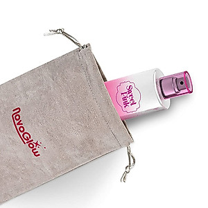 NovoGlow Sweet Pink -Eau de Parfum Spray Perfume, Fragrance For Women - Daywear, Casual Daily Cologne Set with Deluxe Suede Pouch- 3.4 Oz Bottle- Ideal EDP Beauty Gift for Birthday, Anniversary
