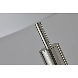 Adesso 4174-22 Hollywood Table Lamp, 58 in., 100W Incandescent, Brushed Steel Finish, 1 Tall Lamp