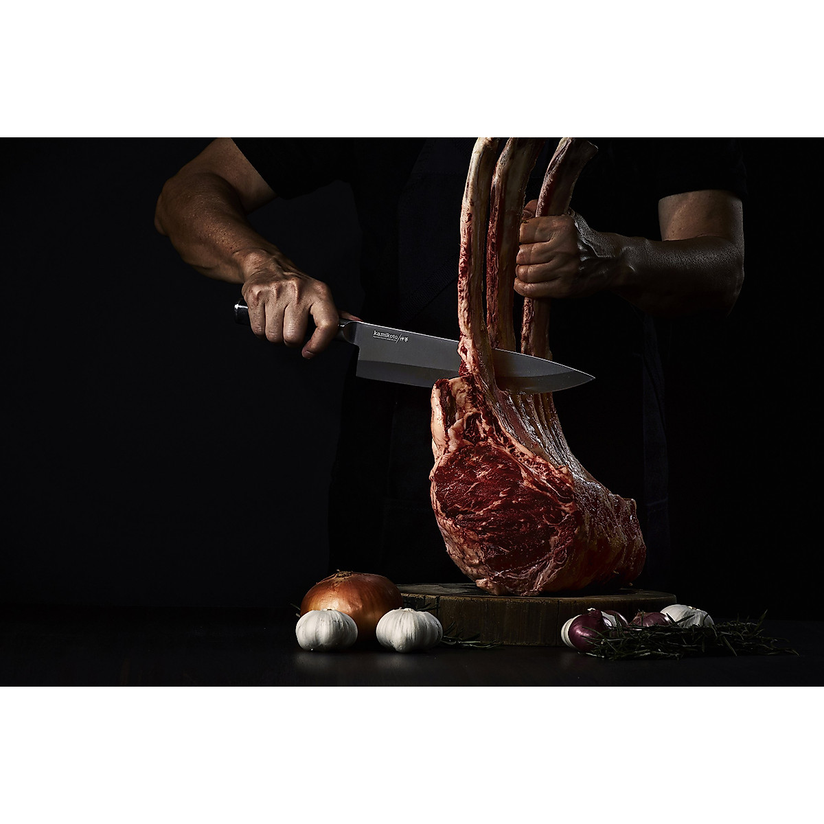 Kamikoto - Senshi Dual Knife Set with Wooden Display Stand