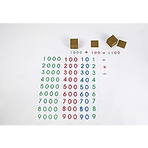 Adena Montessori Golden Beads Materials Decimal System Bank Game Mathematics Math Montessori Toys