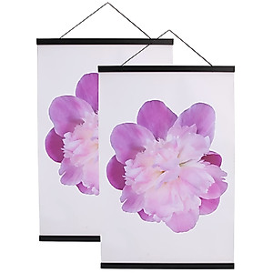 Aynoo Magnetic Poster Hanger Frame, 16x24 16x22 16x20 Poster Frame, 16 Inch Wide Magnetic Hanger Picture Frame,Black,2Pack