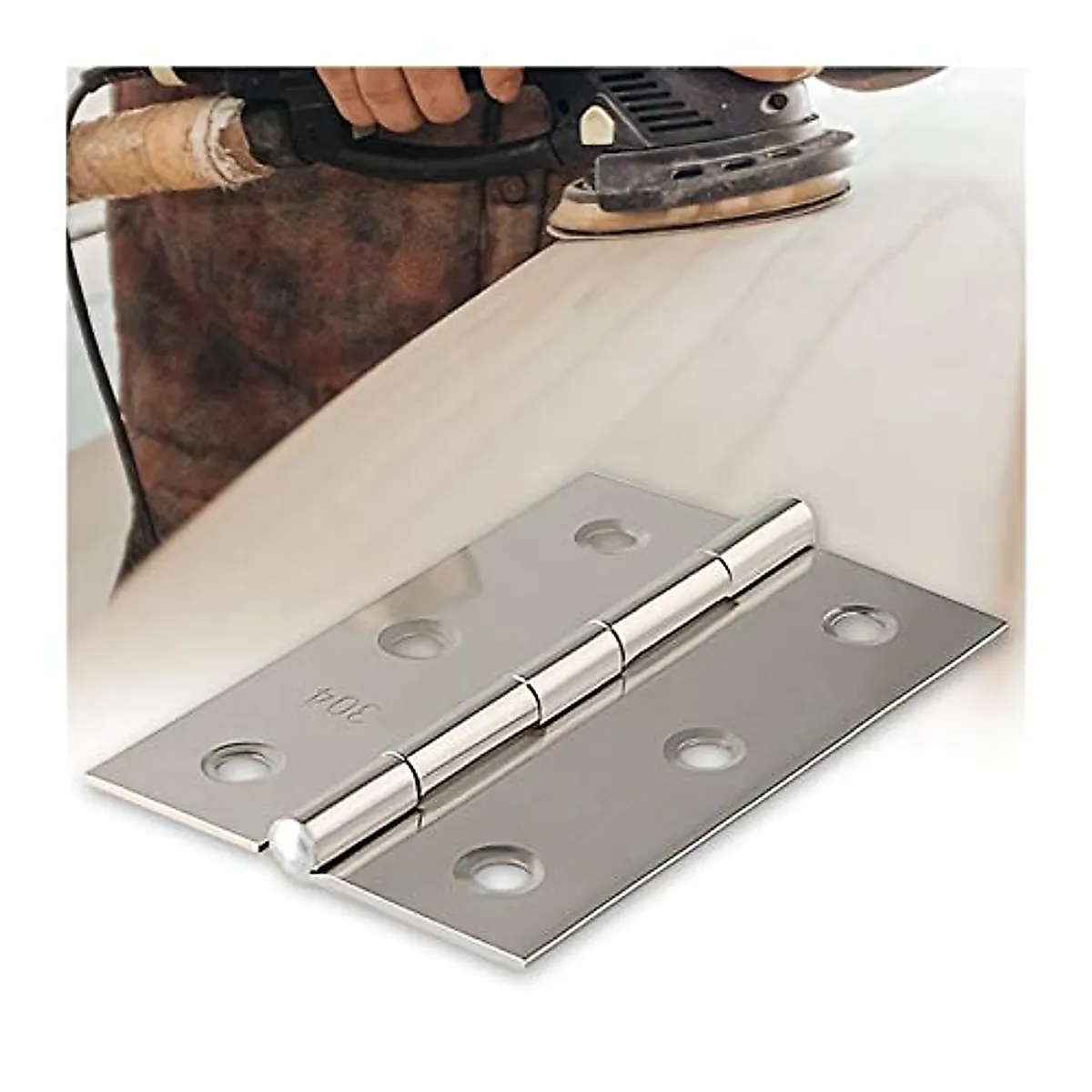 Hinges 20pcs Hinges, Door Hinges, Stainless Steel Butt Hinges, Ball Bearing Hinges, Cabinet Hinges, Suitable for Interior Doors.