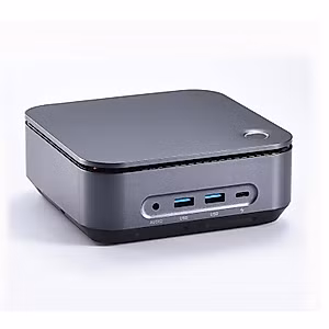 KAMRUI Thin Client Mini PC 11th Intel 4-Core i7-1165G7 Iris Xe Graphics 16GB DDR4 RAM 512GB NVMe SSD WiFi AX BT HDMI DP Thunderbolt4 RJ-45 Fingerprint Build-in Speaker Windows 11 Pro