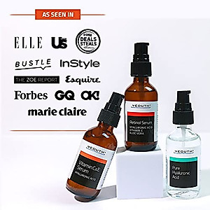 Retinol Serum for Face, Hyaluronic Acid Serum for Face, Vitamin C Serum for Face, Facial Serums, Anti Aging Serum, Face Serum for Women, Hydrating & Wrinkle Serums 3x1 fl Oz, Skincare Set By YEOUTH