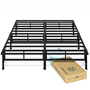 ZINUS SmartBase Compack Mattress Foundation, 14 Inch Metal Bed Frame, No Box Spring Needed, Sturdy Steel Slat Support, Full