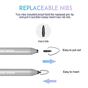 Stylus Pen for HP Envy x360 15-bp0 15-bq0, 5-cn0, X2 12-e0xx,X2 12g0xx; HP Pavilion x360 11m-ad0 14M-ba0 14-cd0 15-br0; HP Spectre x360 13-ae013dX, 13-ac0xx