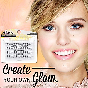 Andrea Knotted Flares False Lashes Short - Black, 4 Pack