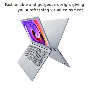 【MS 2019 Office/12GB 】 Jumper Laptop 14 Inch FHD Screen Notebook Celeron N4020（Quad core） Ultrabook 8GB RAM/256GB Dual Band WiFi Computer Lightweight and Portable (8G+256GB)