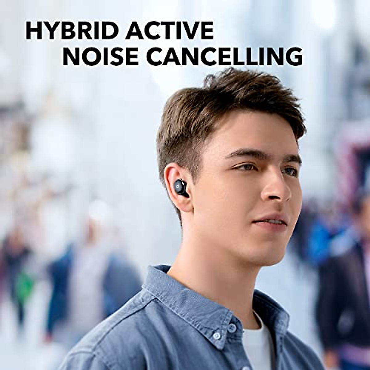 Soundcore by Anker Life A3i Noise Cancelling Earbuds, Deep Bass, Hybrid ANC, AI-Enhanced Calls with 4 Mics, 36H Playtime with Fast Charging, Bluetooth 5.2 Earbuds, 22 Custom EQ, Transparency Mode