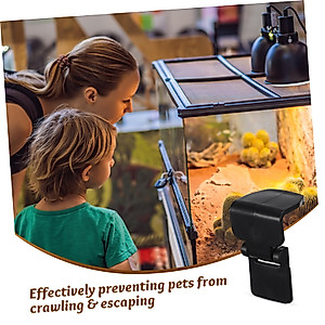 6pcs Cylinder Lock Plastic Turtle Tank Buckle Feeding Tank Parts Turtle Glass Tank Buckle Reptile Pet Tank Latch Reptile Tank Latch Turtle Terrarium Buckle Turtle Tank Latch