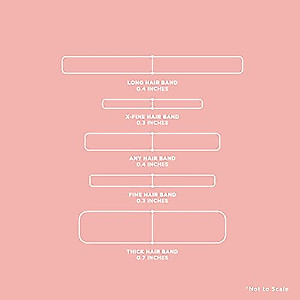 Gimme Beauty - Thick Fit Hair Bands - Blondie - Damage Free Hair Ties - Made with Seamless Microfiber Elastics - Thick + Curly Hair Accessories - No Snagging, Dents, or Breakage (6 Count)