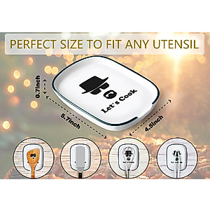 Walter Breaking Bad Spoon Rest Let's Cook, Big Funny Ceramic Spoon Rest, Cute Kitchen Accessory, Stove Top Spoon Holder,Cute House Warming Gifts