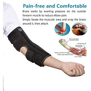 Elbow Brace Support Splint for Cubital Tunnel Syndrome and Arthritis Pain Relief , Adjustable Angle Stabilizer Brace ,Prevent Excessive Bending at night,Fits left and right Arms for Woman and Man- M