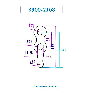 HHIP 3900-2108 3/4 Hex Quickie Double Vise Speed Handle