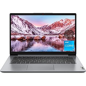 Lenovo IdeaPad 1 14 inch HD Browse Laptop for Students, Intel Core i3-1215U(6Cores, Up to 4.4GHz), 20GB DDR4 RAM. 1TB NVMe SSD, Fingerprint Reader, WiFi 6, Webcam, Type-A&C, HDMI, Win 11 S