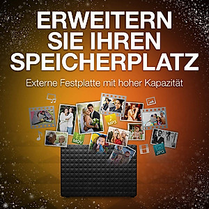 Seagate Expansion Desktop, 16TB, External Hard Drive, USB 3.0, for PC Laptop, 2 Year Rescue Services, Amazon Exclusive (STEB16000402)