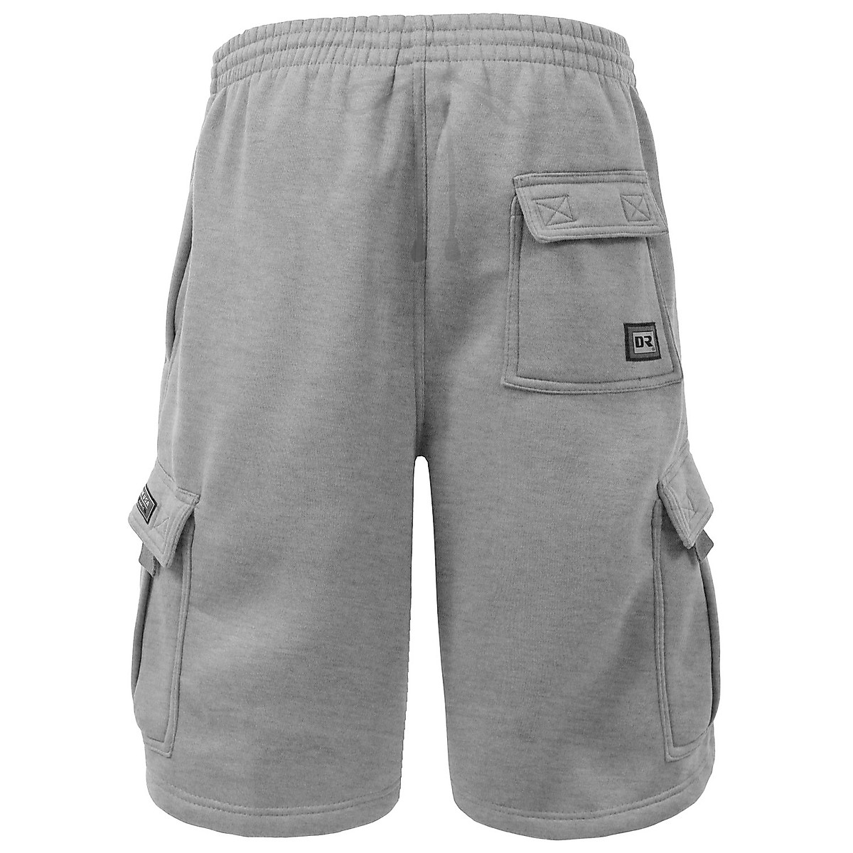 NE PEOPLE Men’s Cargo Shorts – Active Casual Comfy Workout Gym Elastic Drawstring Fleece Pockets Sweat Pants NEMP07 Hgray XL HeatherGray