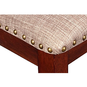 Liveasy Furniture Dining Room Set with Oval Extendable Dining Table and Chairs in Espresso (Dining for 6)