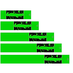 White Water Archery Non-Laminated Green Predator Blood 2 Inch Vane Design Arrow Wraps 15 Pc Pack Choose Length Width (9, 1)