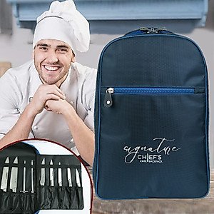 Chef Knife Backpack | Chef Knife Bag | Waterproof Material | Chefs Case with 30+ Pockets for Knives & Utensils | Sturdy Travel Knife Bag | Culinary Gifts For Chefs & Students