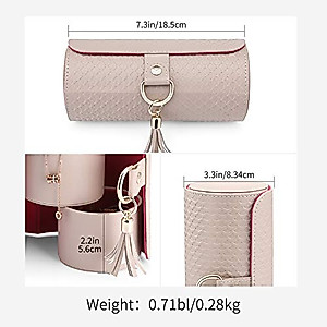 Vlando Viaggio Small Jewelry Case Box, Travel Essential Accessories for Women, Gifts for Travelers Couples Mom Friends