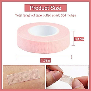 EBANKU 5 Rolls Eyelash Extension Tape, Eyelash Tape for Lash Extension Breathable Micropore Fabric Tape for Eyelash Extension Supplies (9m/10 Yards)