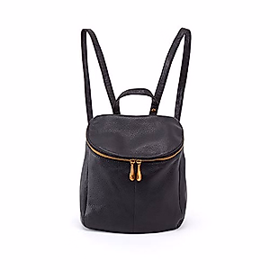 HOBO Women's Leather River Backpack Purse (Black)