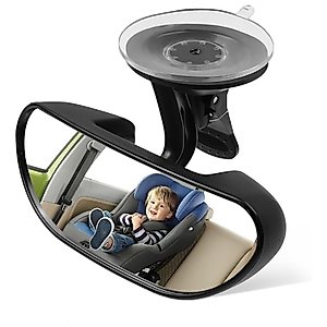 Ideapro Baby Car Mirror, Infant Car Seat Mirror with Adjustable Suction Cup, Child Mirror for Car Rear Facing, Back Seat Mirror for Baby Child Safety Car Rear Seat View Mirror for Universal Vehicle