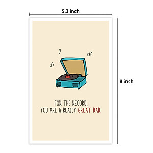 Ulbeelol Funny Father's Day Card, Pun Card for Dad, You Are A Really Great Dad Card for Father, Cute Birthday Card for Him
