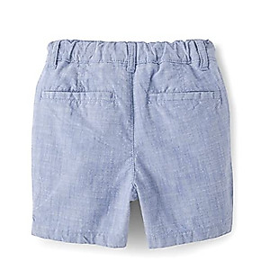 The Children's Place Baby Toddler Boys Chino Shorts, Morningsky, 2T,baby boys,and Toddler Boys Chambray Short,Morning Sky Blue,2T