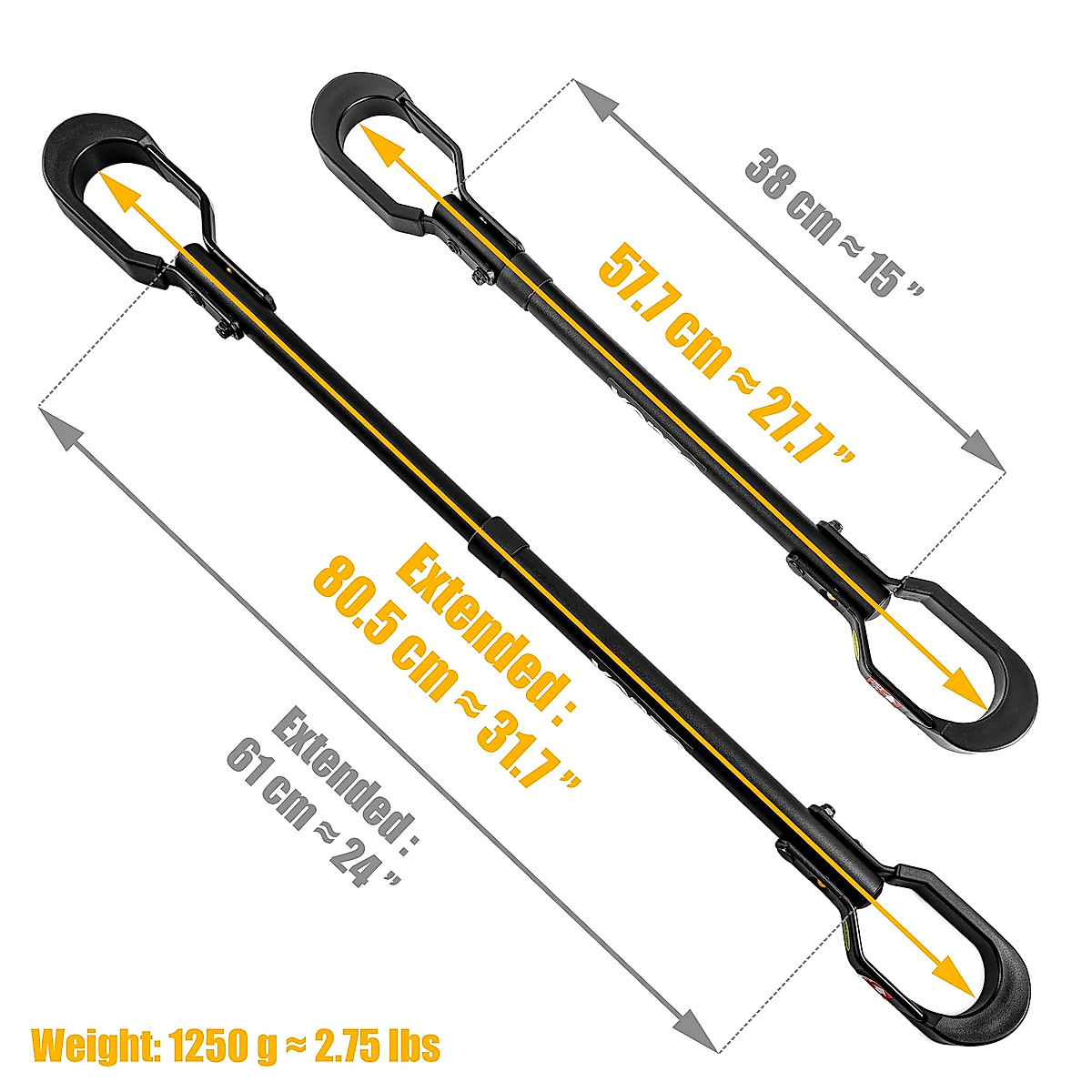 Venzo Bike Top Tube Cross-bar Frame Adjustable Adapter for Bike Car Rack or Home Storage Stand - Great for Y-Frame Kids Ladies Dual Suspension Cruiser MTB Road Bicycles - Capacity 18kg/39.7Lbs (1)