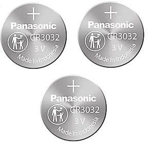 Panasonic Battery, Lithium Button Cell Cr3032- Cr 3032 (3 Pieces)